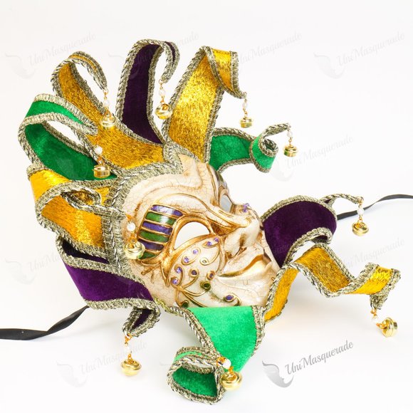 UniMasquerade | Accessories | Crackle Joker Twist For A Luxurious Mardi ...